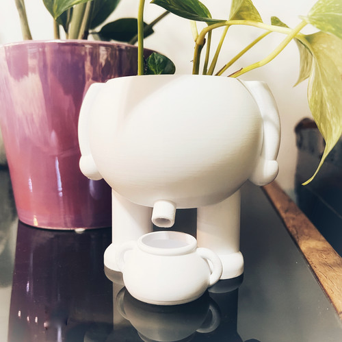 Pot à jardinage - Statue Pipi (Planter - Peeing Statue) | Miss 3d