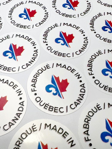 Autocollants - Fabriqué au Canada Québec (Stickers - Made in Canada ...