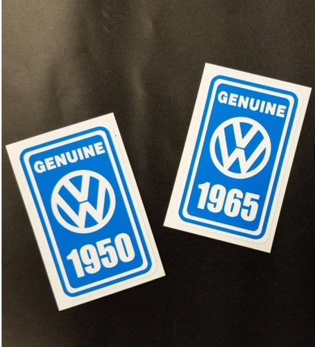 VW Year Window Decal 1950-1977