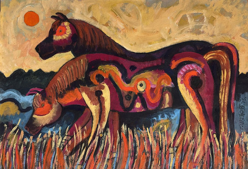 Victor Uhthoff "Caballos" | Youngblood Framing & Art