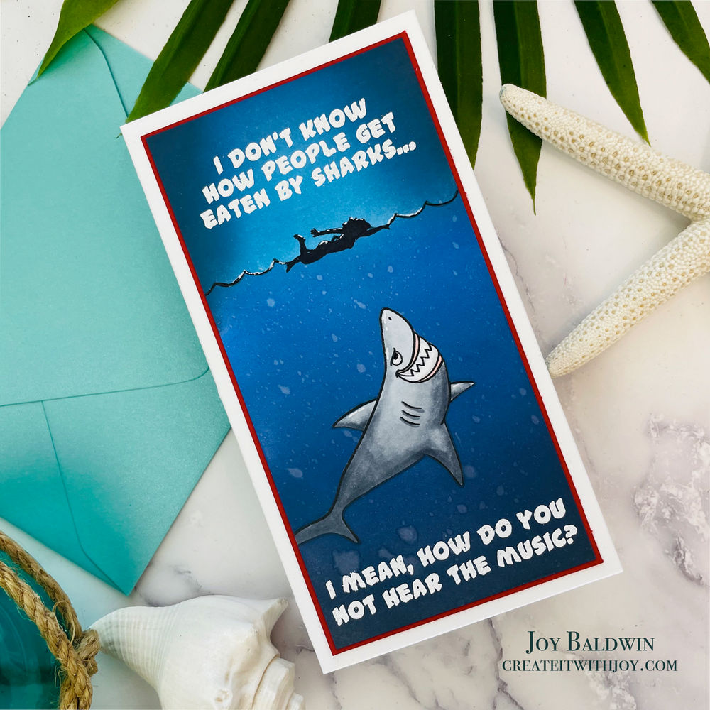 Shark Week Card Event Day 2|Whimsy Stamps, Riley and Company