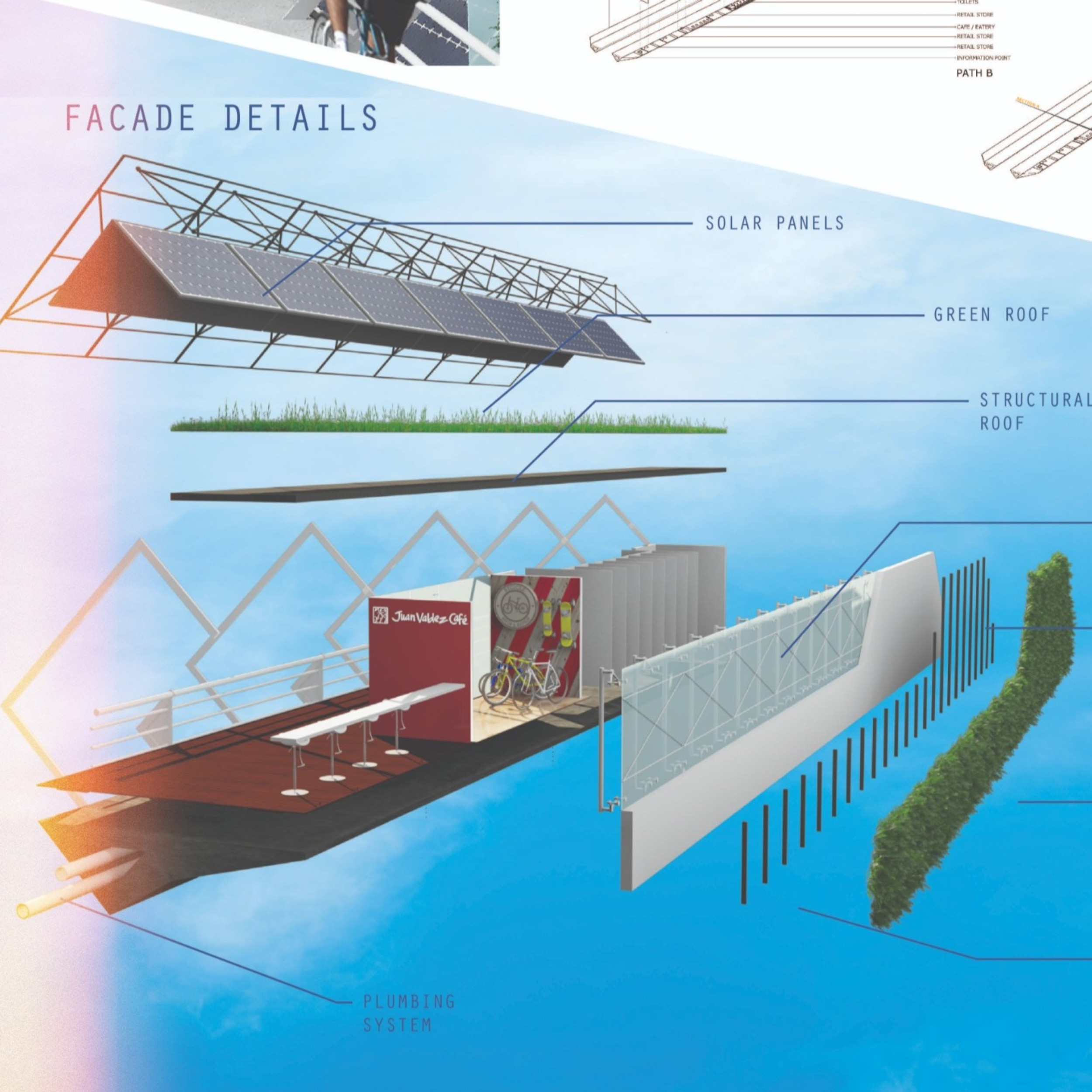 RC modular pedestrian Bridge | MAR ARQUITECTURA