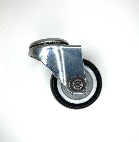 floor scrubber caster wheel behind big wheels | FloorCleaningMachine