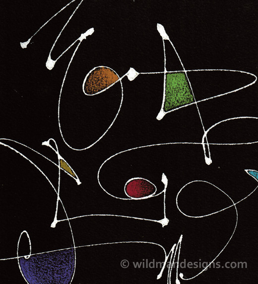 abstract calligraphic marks | Wildman Designs