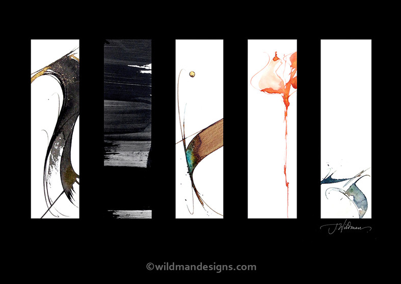 abstract calligraphic marks | Wildman Designs