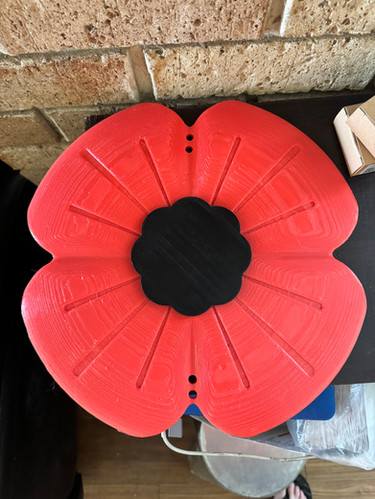 Large Anzac Day Poppies | Wild 3D Printing