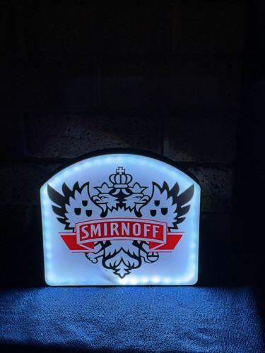 Smirnoff Light up LED sign / Lamp | Wild 3D Printing