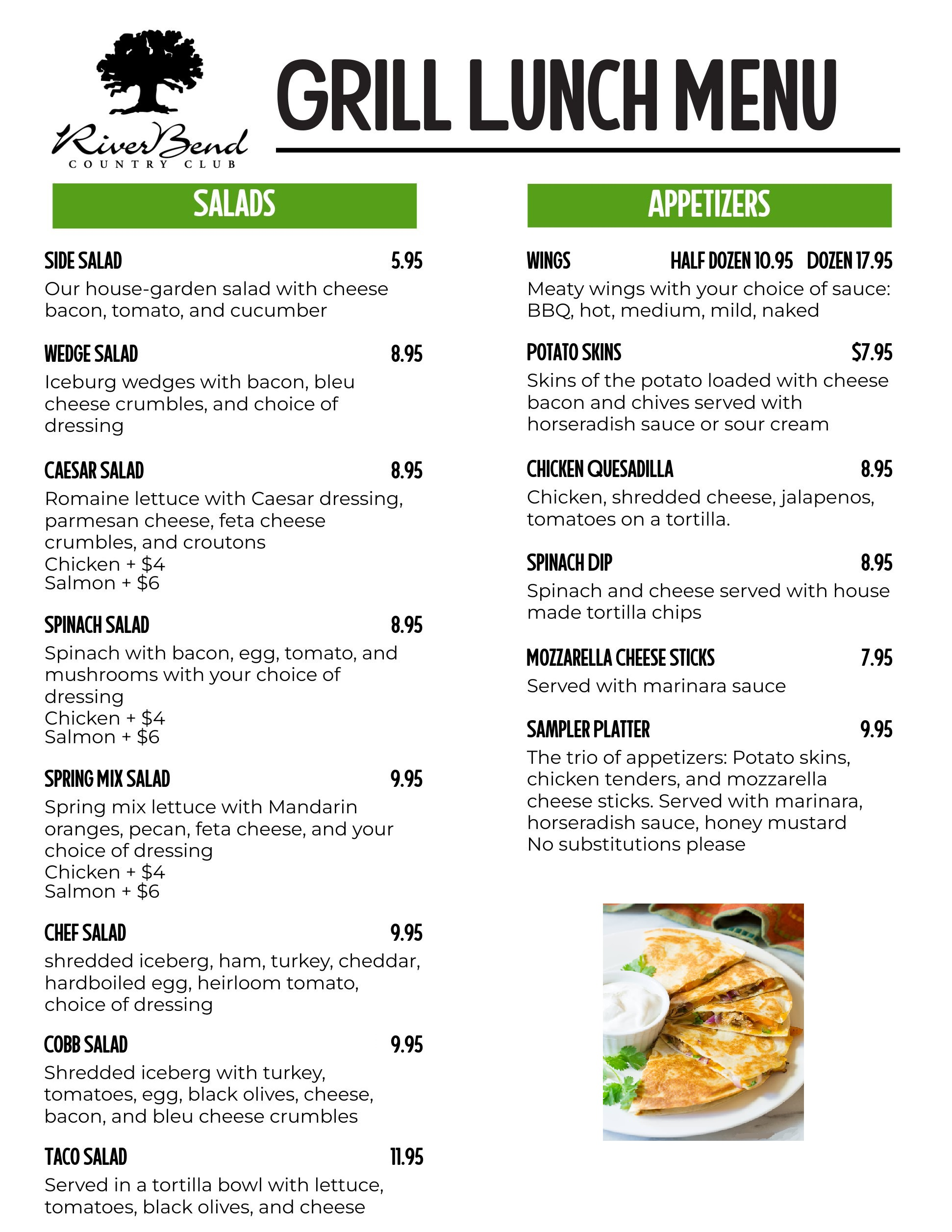 Food & Beverage | RiverBendCountryClub