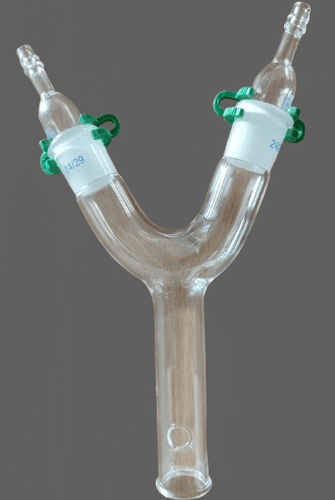 Y-tube only the glass part 10 x 8cm, 20mm dia | Olfactometer