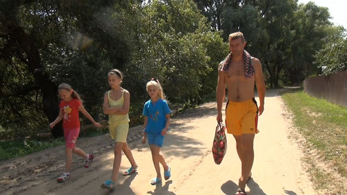 On the river | Milana and Family