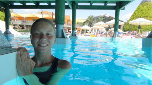Turkey Swimming in the pool | Milana and Family