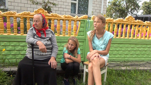 In the village (2). | Milana and Family