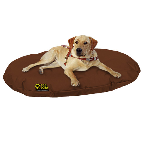Waterproof Oval Memory Foam Crumb Bed Various Sizes - Colours | dogdreamer