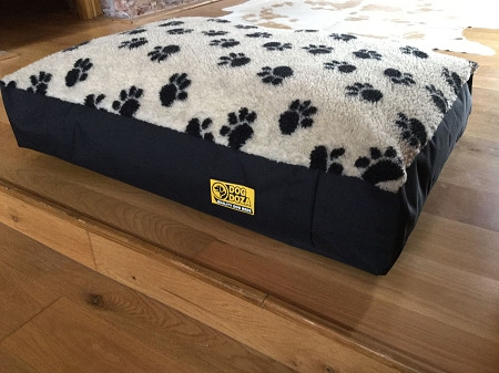 Fleecy Box Border Orthopeadic Dog Bed Various Sizes - Colours | dogdreamer