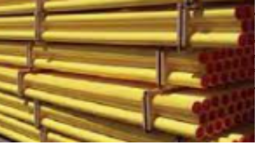 Yellow MDPE CSA Gas Pipe Sticks (12m Stick Length) | Sandale Brantford