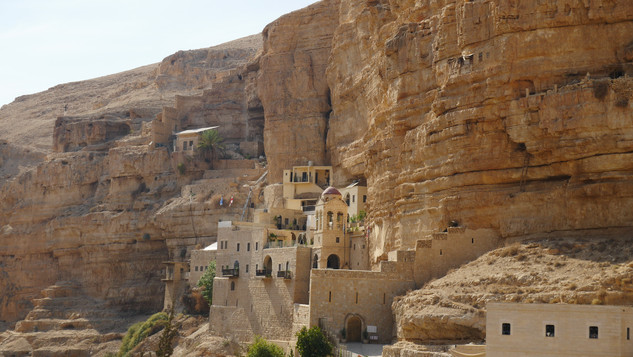 St. George's Monastery at Wadi Qelt, Jericho, Israel | HolyLandSite.com