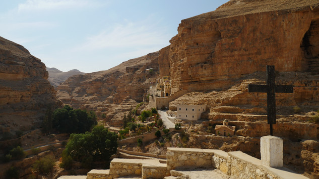 St. George's Monastery at Wadi Qelt, Jericho, Israel | HolyLandSite.com