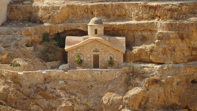 St. George's Monastery at Wadi Qelt, Jericho, Israel | HolyLandSite.com