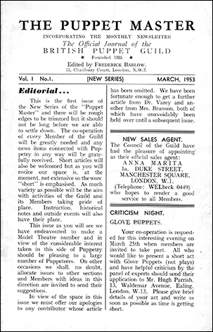 Puppet Master Second Series 1953-53 Volume 1 | British Puppet Guild
