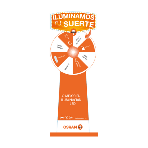 Ruleta desarmable + impresión vinil | Vector AD