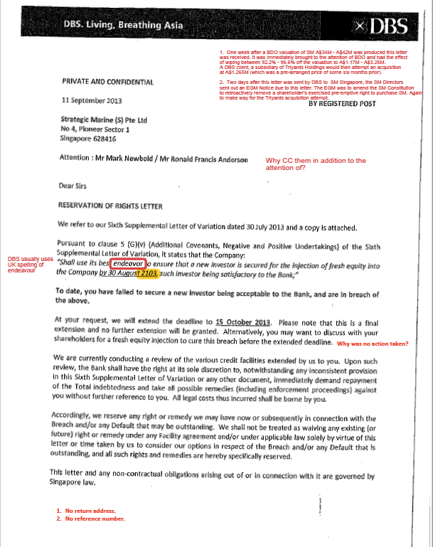 DBS LETTERS | Banking On The Truth