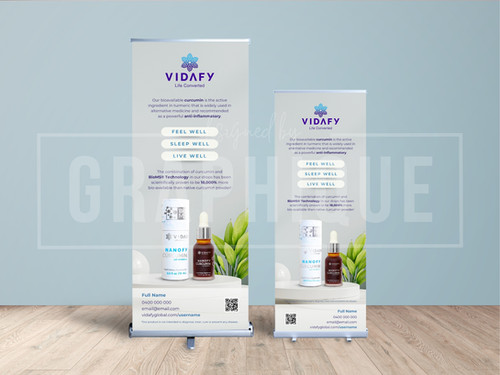 NZ Retractable Banners - RBD3 | Vida Wellness Global