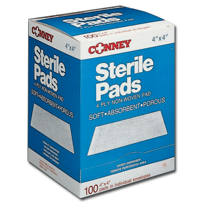 BA071 4x4" Sterile Gauze pad | Fox Safety