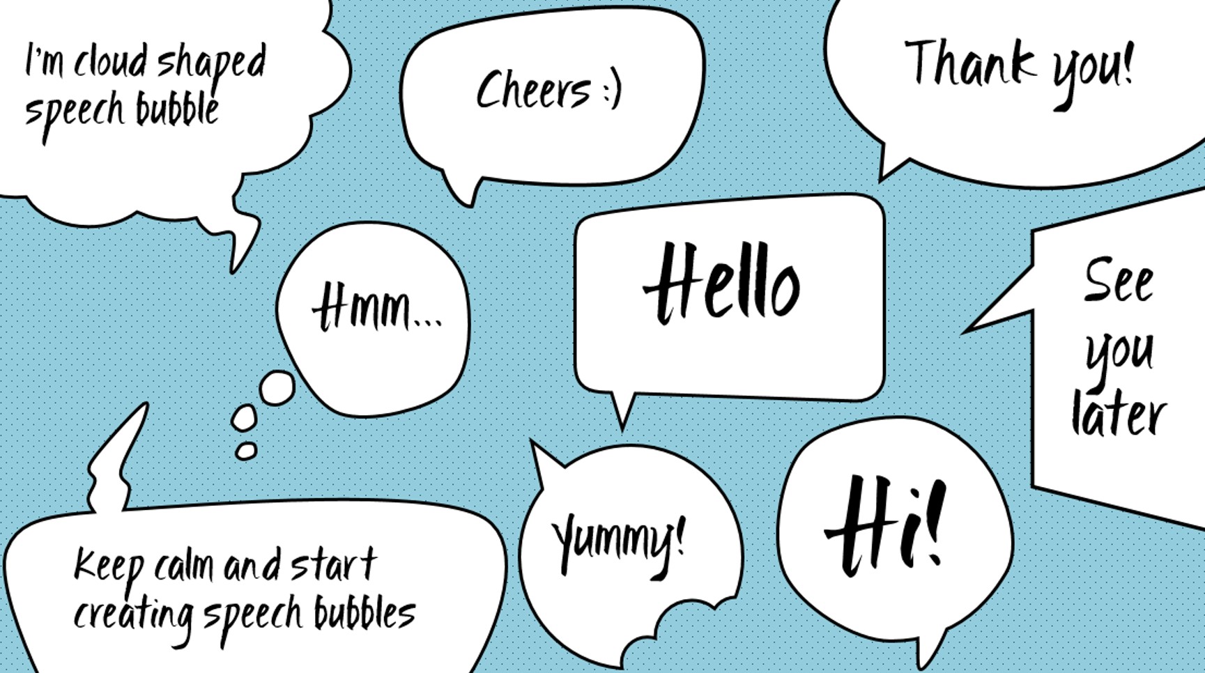 Custom Speech thought Bubbles In PowerPoint Joanna Kurpiewska E
