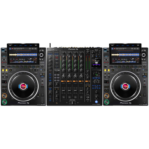 PIONEER DJ SETUP WITH A9 MIXER AND CDJ 3000S | saturnav