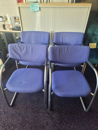 Light Purple Office Meeting/ Reception chairs. With cantilever legs By ...