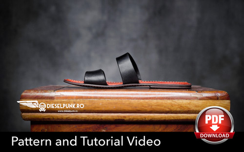 Flip Flops Pattern - Leather DIY - Pdf Download - Sandals pattern ...