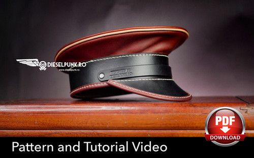 Officer Hat PATTERN - DIY Hat - Pdf Download | Leather Patterns