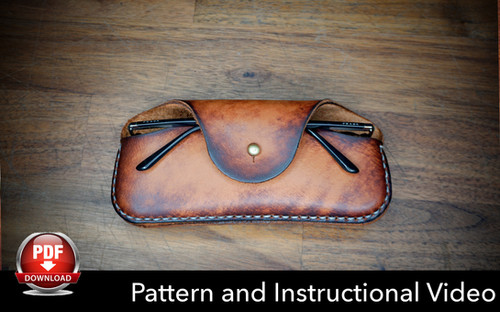 Glasses case Pattern - Leather DIY - Pdf Download - Glasses Case ...