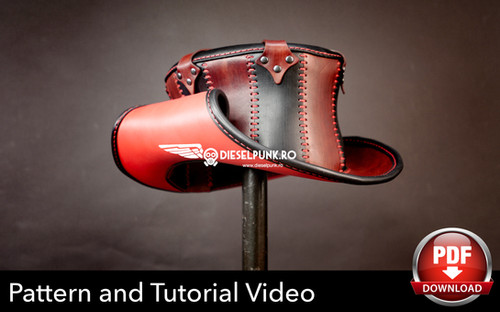Steampunk Top Hat PATTERN | Leather Patterns