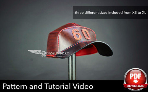 Leather Cap PATTERN - DIY Hat - Baseball Cap Pattern - Video Tutorial | Leather Patterns