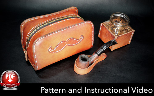 Dopp Kit Pattern - Toiletry Bag Pattern - Leather DIY - Pdf Download ...