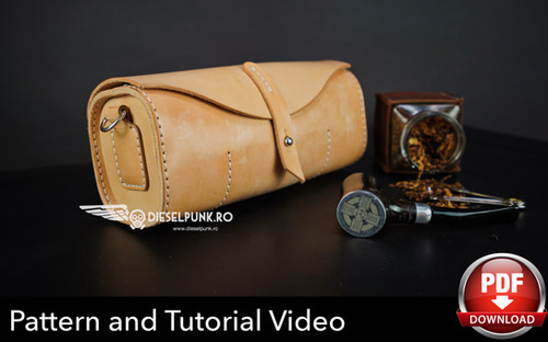 Round Leather Bag Pattern - Leather DIY - Pdf Download - Boules Bag ...