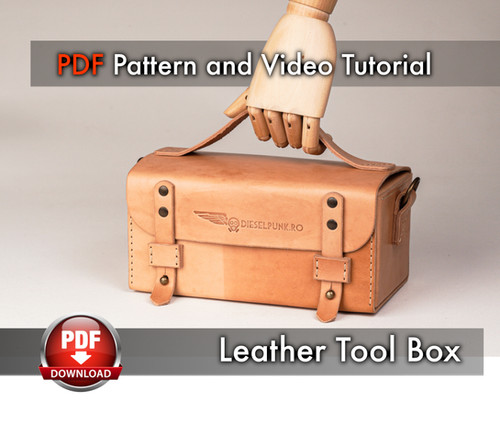 Mini Tool Box Pattern - Pdf Download - Leather DIY - Tool Bag - Video ...