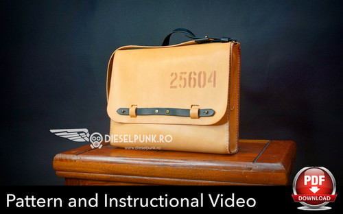 Leather Bag Pattern - Leather DIY - Pdf Download - Leather Pattern ...