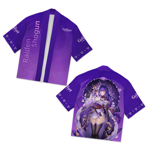 Genshin Impact - Raiden Shogun Beelzebul Happi Coat | The Daki-Booth