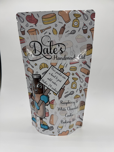 Raspberry & White Choc Complete Baking Mix | Dale's Handmade Ltd