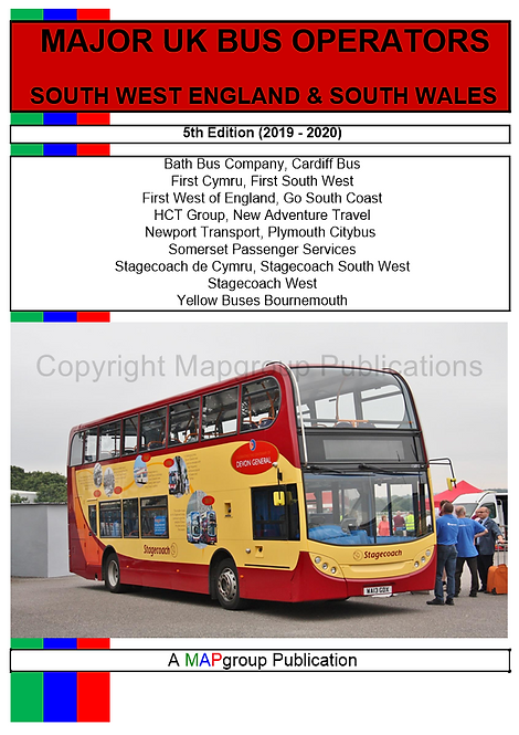MAJOR UK BUS OPERATORS - S W ENGLAND & SOUTH WALES | mapgroup