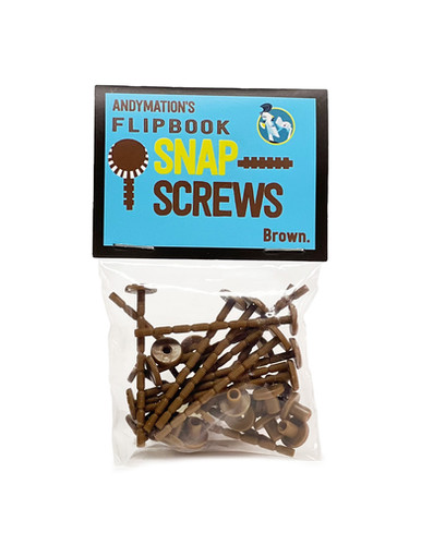 Snap Screws - Brown | Andymation new site
