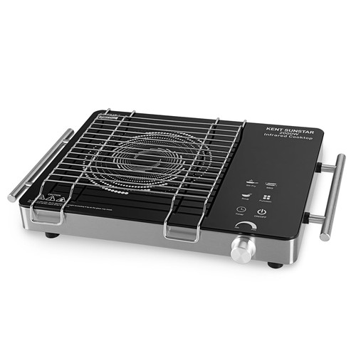 KENT Sunstar Infrared Cooktop 2000W | 3 Preset Menus |Grill Stand to ...