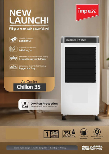 IMPEX | 35L | DIGITAL PERSONAL COOLER | CHILLON 35 | KALIAMMAN AND CO