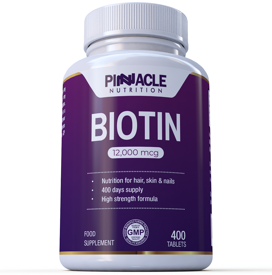Biotin 12,000 mcg - 400 Vegan Tablets | pinnaclenutrition