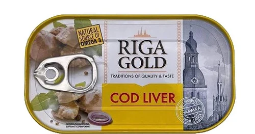 Riga Gold Cod Liver in Its Own Oil - 121g | Beryozka Food Shop