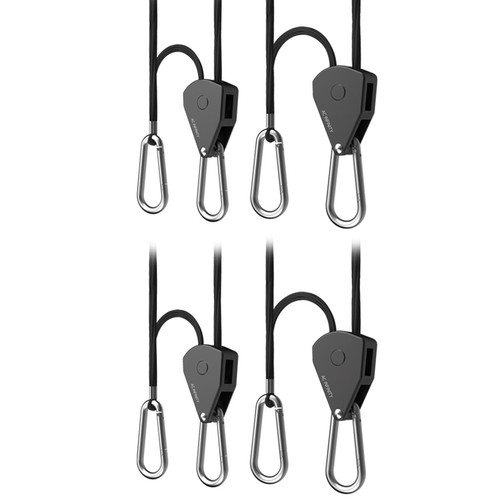 AC Infinity Heavy-Duty Adjustable Rope Clip Hanger, Two Pairs | The ...