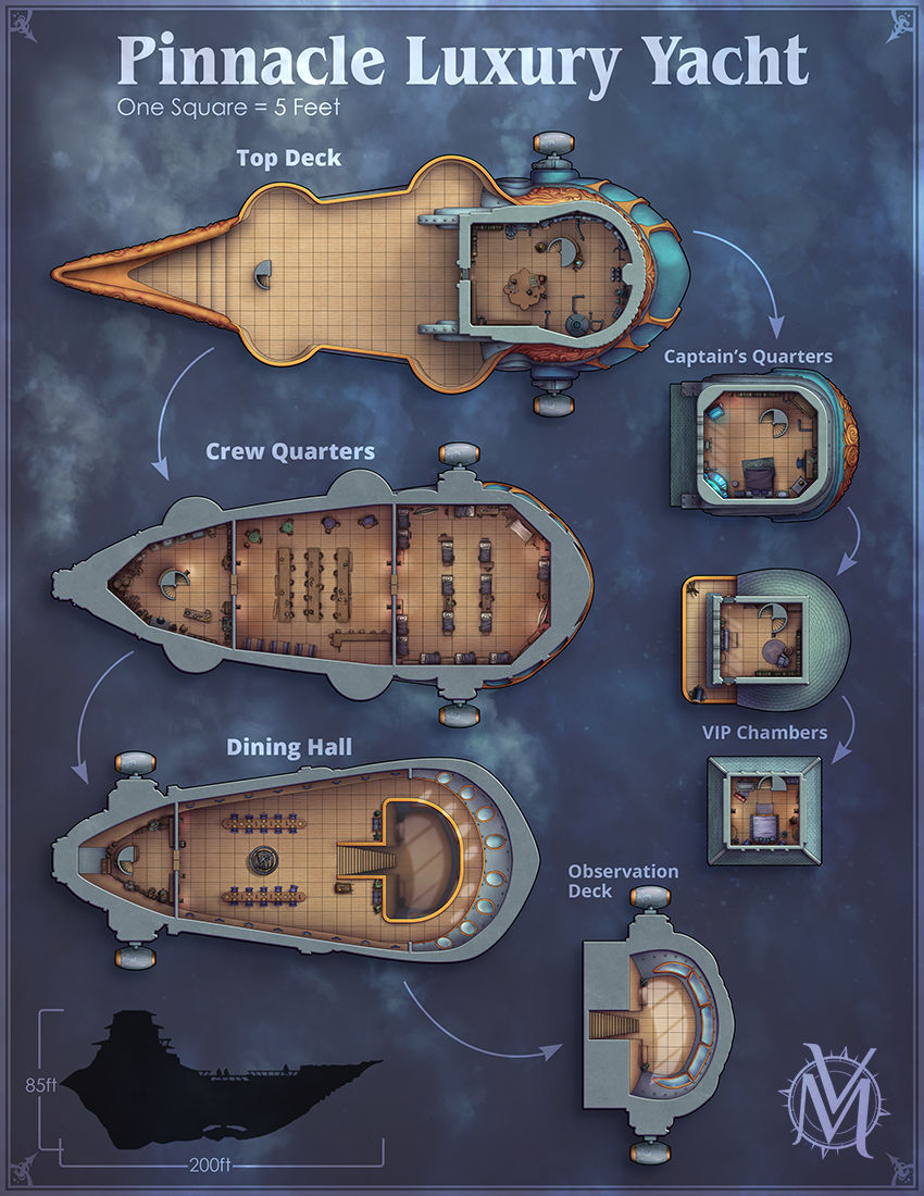Pinnacle Luxury Yacht | Venatus Maps