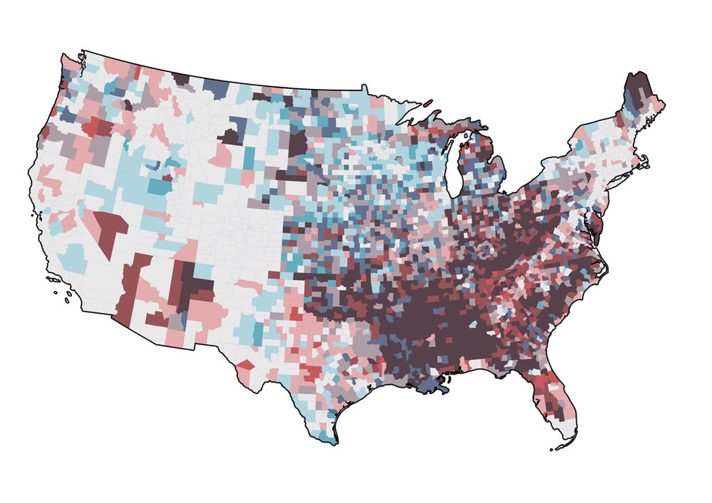 Easy bivariate map with Postgres
